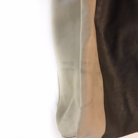 Cesca | Bags | Cesca Tan And Brown Shoulder Bag | Poshmark